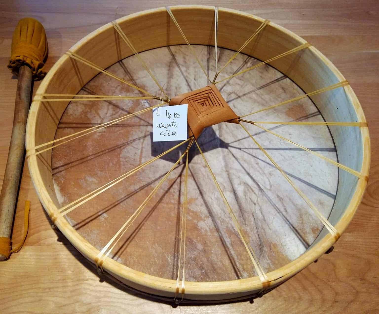 Tambour chamanique (Fabrication artisanale) - Boutique Aigle Bleu